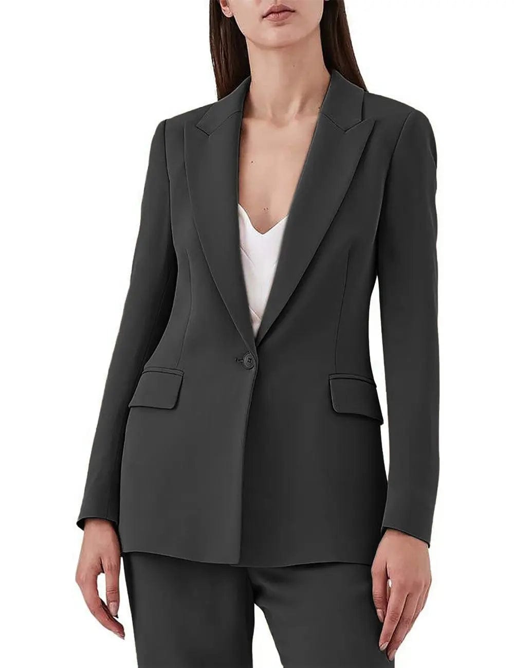 2 Pieces Single Buttons Peak Lapel Women Suit | SoloveDress – solovedress